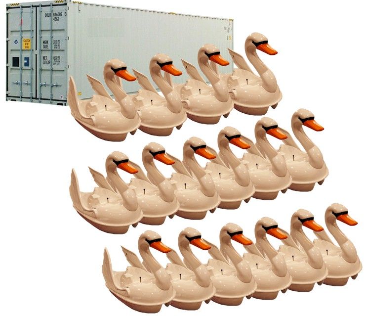 Swan Pedal Boat Container Package