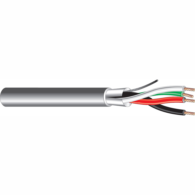 West Penn Wire 253244BBK1000 - 4 Cond 18 (7X26) Bare Shielded Cmp