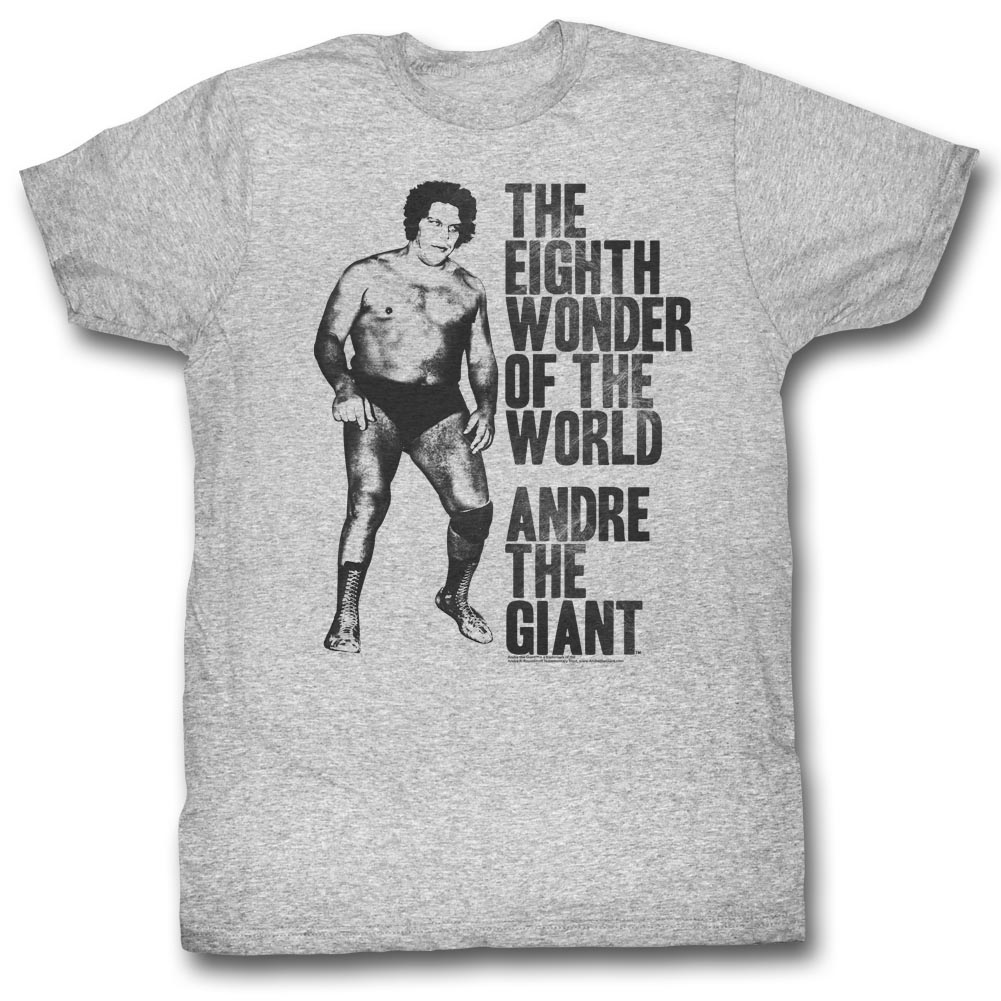 Andre The Giant Shirt 8th Wonder Grey T-Shirt - Andre The Giant Shirts
