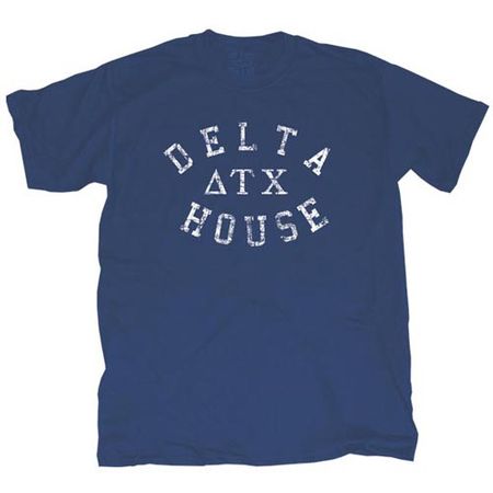 Animal House Shirt Delta House Navy Blue Tee T-Shirt - Animal House Shirts