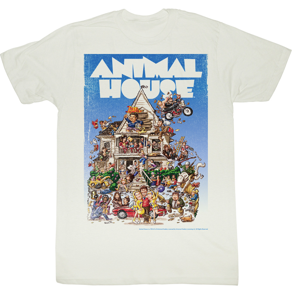 Animal House Shirt Poster Time Adult White Tee T-Shirt - Animal House ...