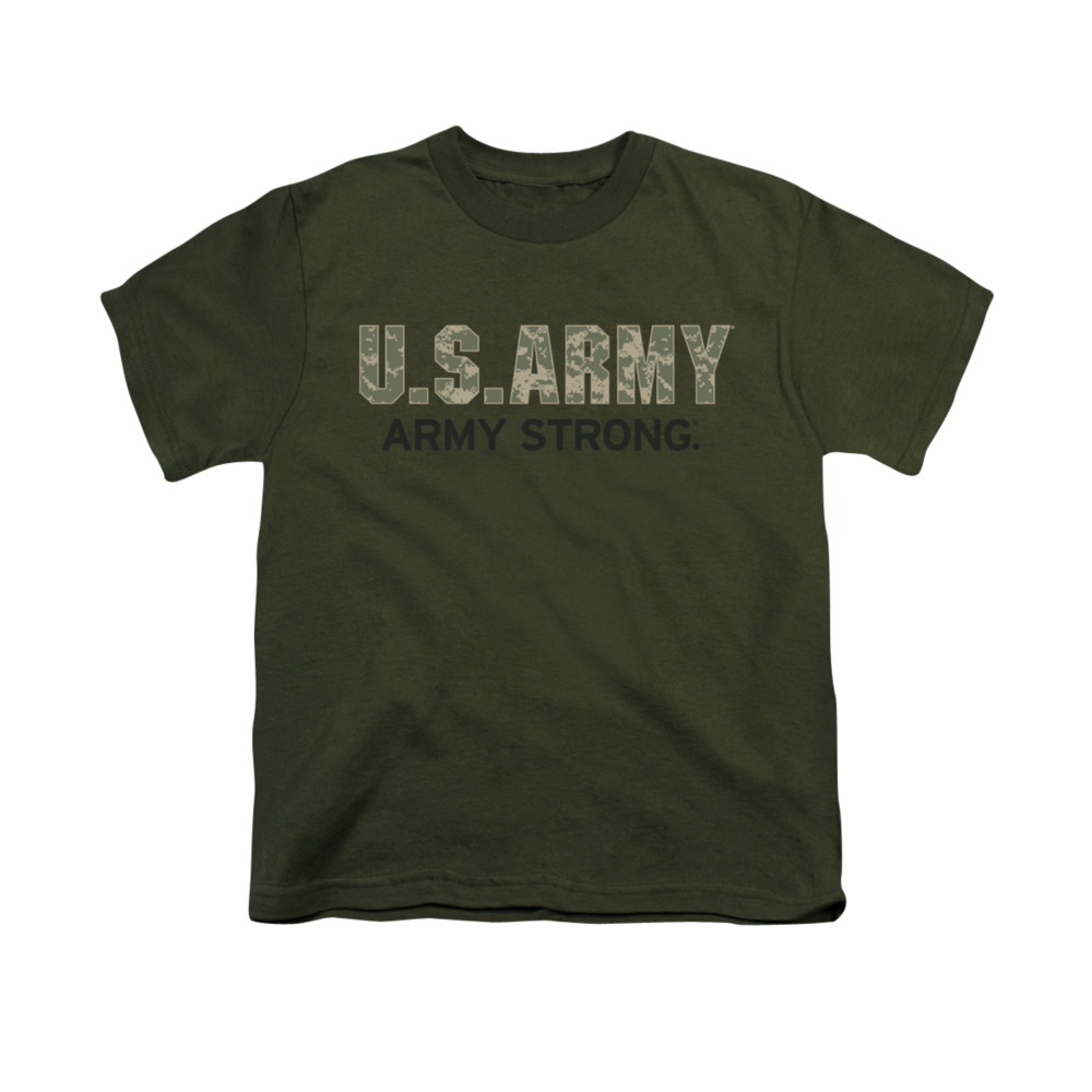Army Shirt Kids Camo Army Strong Olive T-Shirt - Army Camo Army Strong ...