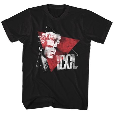 Billy Idol Shirt Triangle Black T-Shirt - Billy Idol Shirts