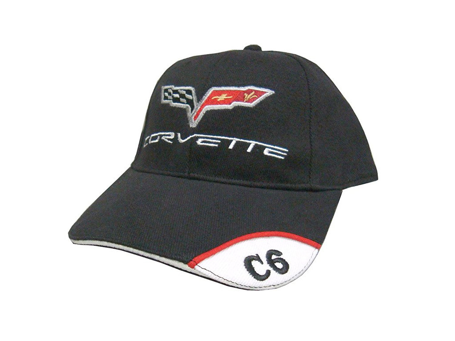 Chevy Corvette Hat - C6 Embroidered Vette Cap - Chevy Corvette Hats Caps