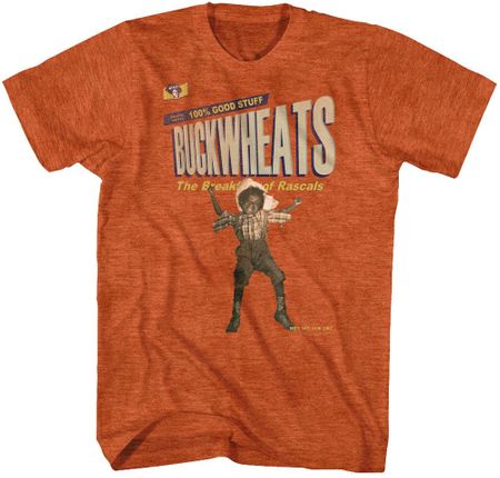 Buckwheat - Little Rascals BUCKWHEATS Cereal Tee T-Shirt - Orange ...