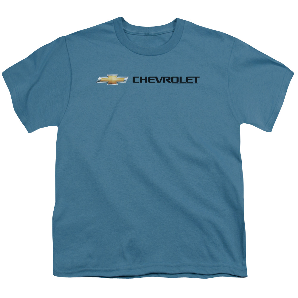 Chevy Kids Shirt Bow Tie Slate T-Shirt - Chevy Bow Tie Shirts