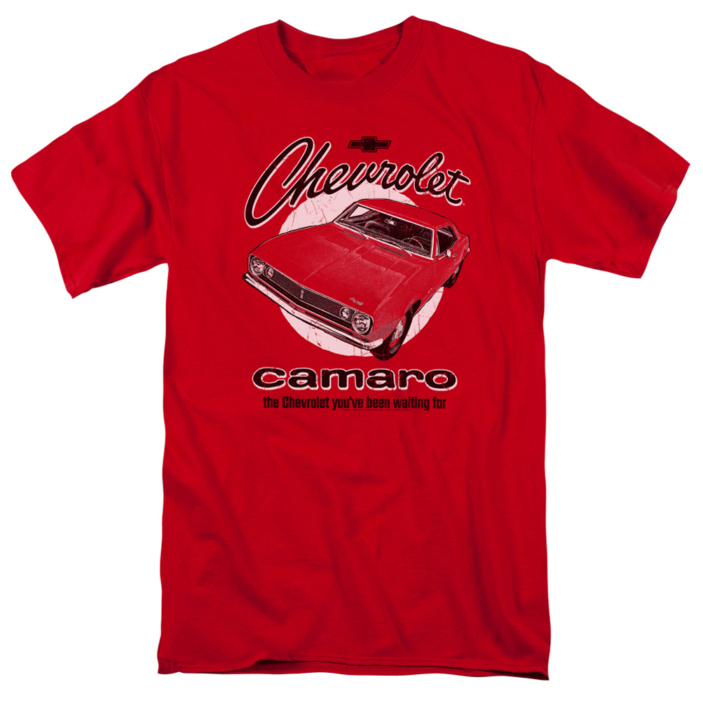 Chevy Shirt Retro Camaro Red T-Shirt - Chevy Retro Camaro Shirts