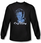 Cry Baby Ladies Movie T-shirt Cry Baby Black Tee Shirt - Crybaby King ...