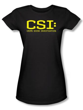 CSI: Crime Scene Investigation T-shirt - Logo Juniors Black Tee - CSI ...