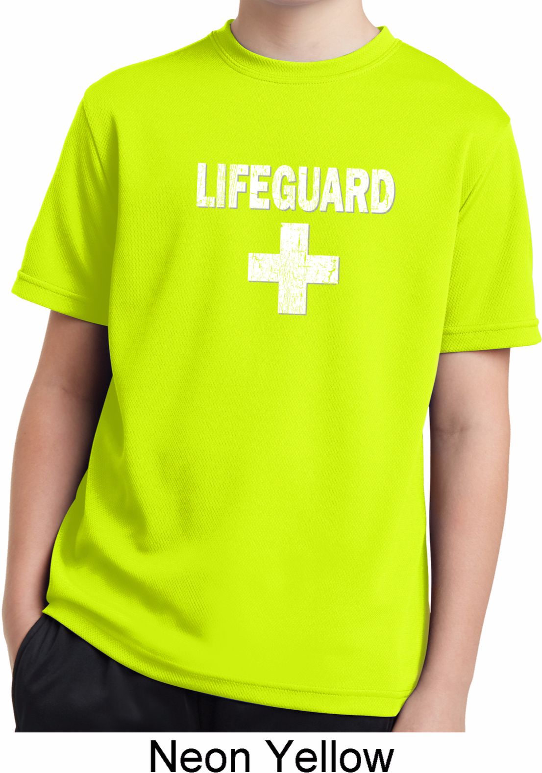 Distressed Lifeguard Kids Moisture Wicking Shirt - Distressed Lifeguard ...