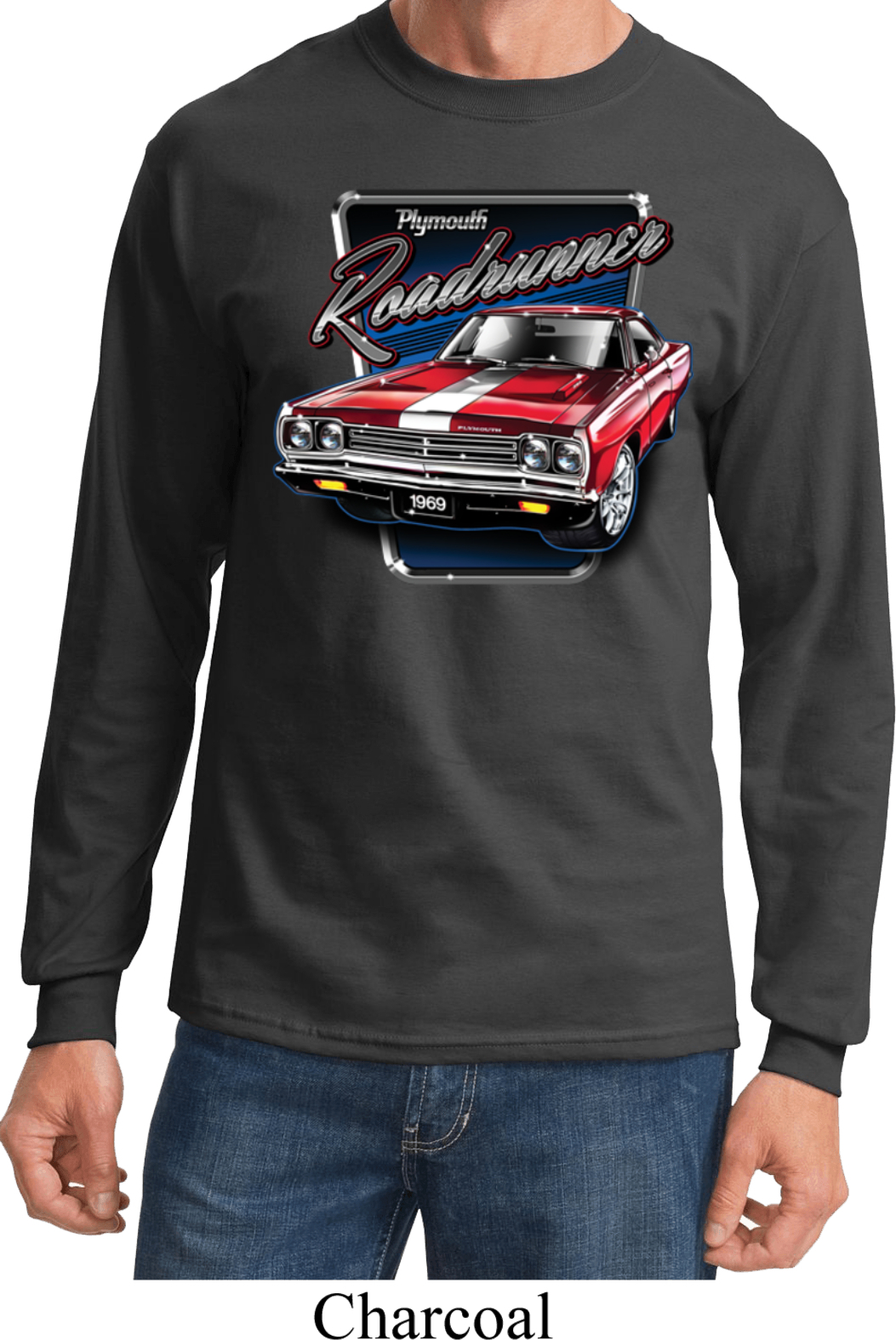 Dodge Shirt Plymouth Roadrunner Long Sleeve Tee T-Shirt - Plymouth ...