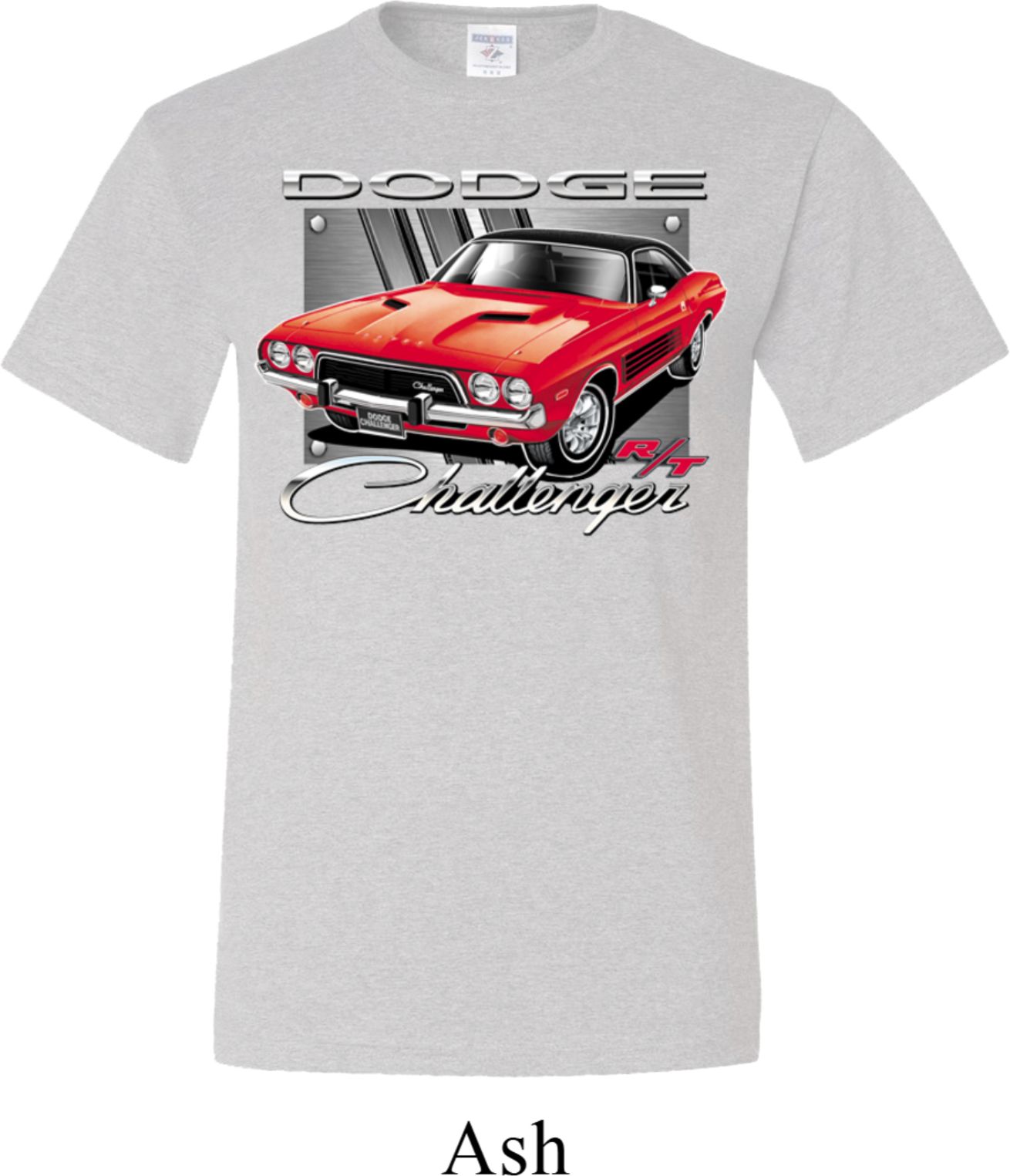 Dodge Shirt Red Challenger Tall Tee T-Shirt - Red Challenger Mens Dodge ...