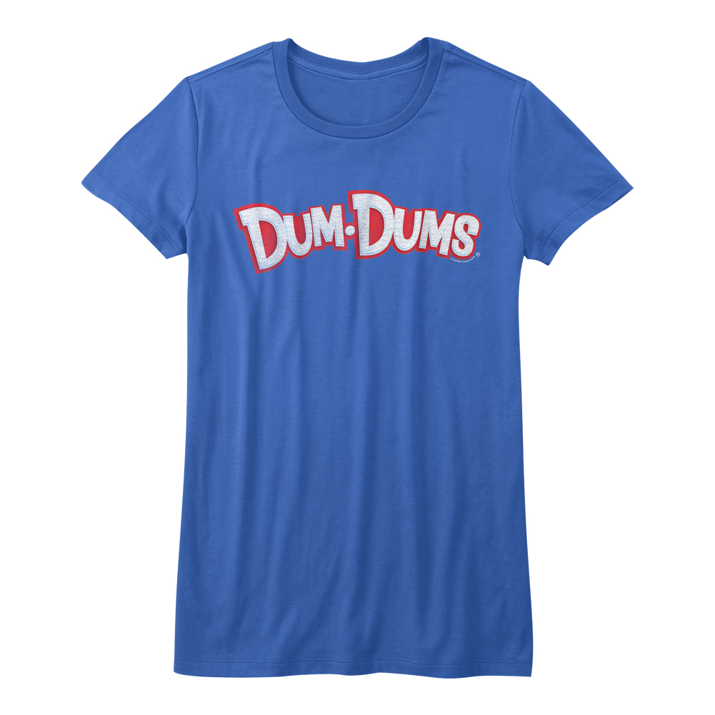 Dum Dums Shirt Juniors Logo Royal Blue T-Shirt - Dum Dums Shirts