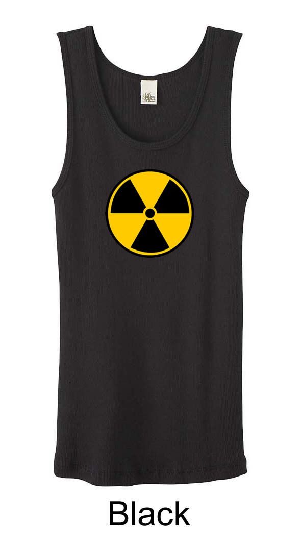 Fallout Tank Top Radioactive Radiation Symbol Ladies Organic Tanktop ...