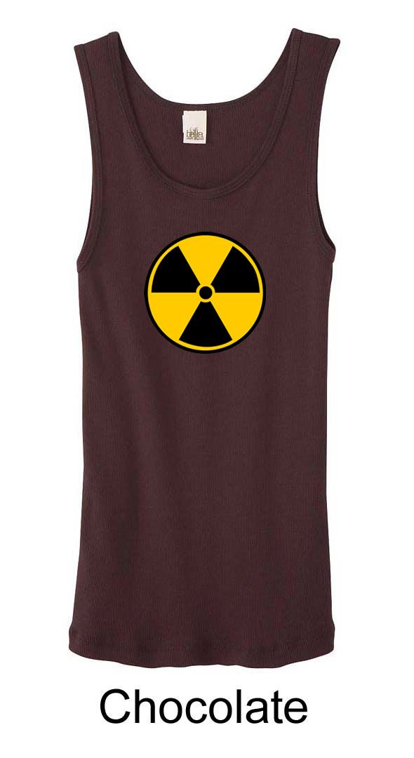 Fallout Tank Top Radioactive Radiation Symbol Ladies Organic Tanktop ...