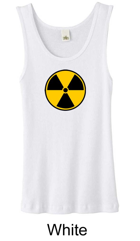 Fallout Tank Top Radioactive Radiation Symbol Ladies Organic Tanktop ...