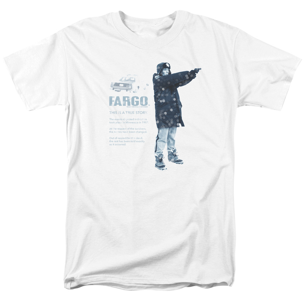 Fargo Shirt This Is A True Story White Tee T-Shirt - Fargo This Is A ...