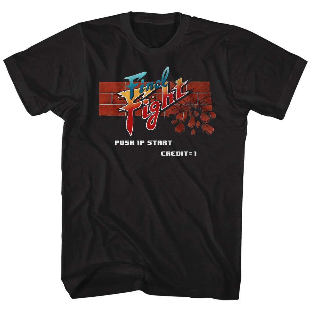 Final Fight Shirt Arcade Black T-Shirt - Final Fight Shirts
