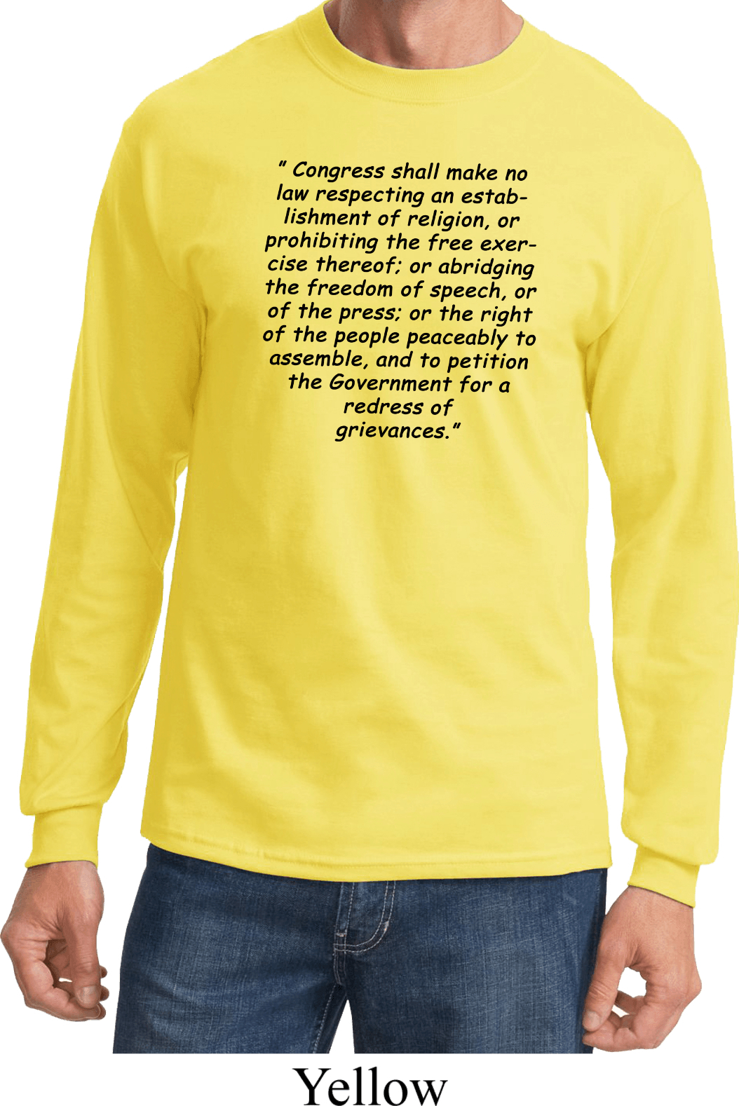 First Amendment Long Sleeve Shirt - First Amendment Mens Shirts