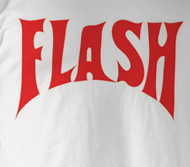 Flash T-Shirt - Flash Bolt Ringer Adult White/Red Tee Shirt - Flash ...