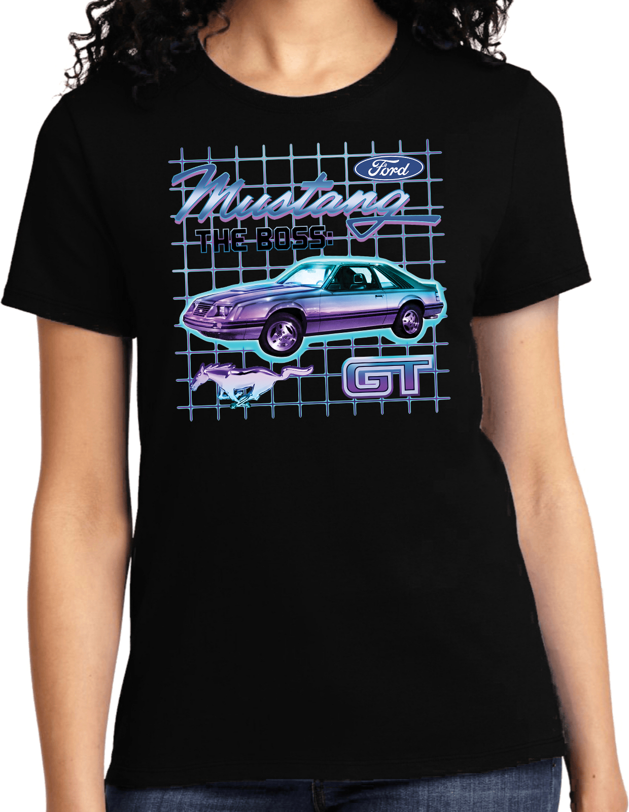 Ford Mustang Boss GT Ladies Shirt - Mustang Boss GT Shirts