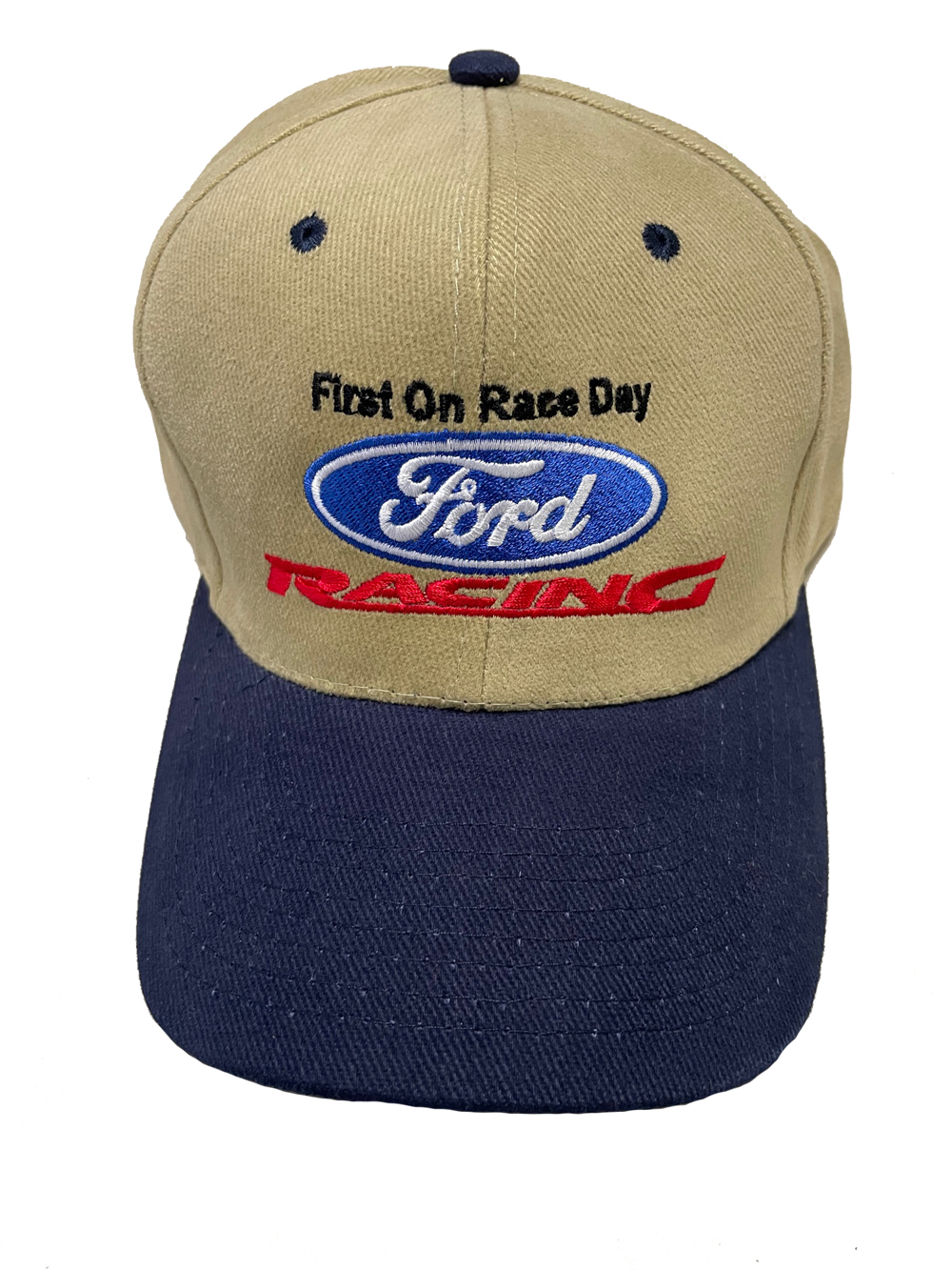 Ford Racing Hat - Two Tone Fine Embroidered Logo Adjustable Cap - Ford ...