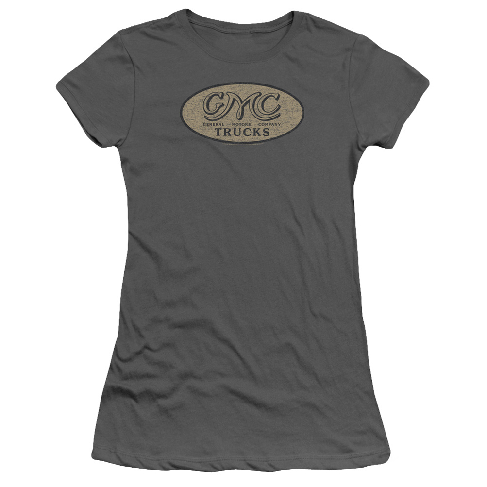 GMC Juniors Shirt Vintage Oval Logo Charcoal T-Shirt - GMC Vintage Oval ...