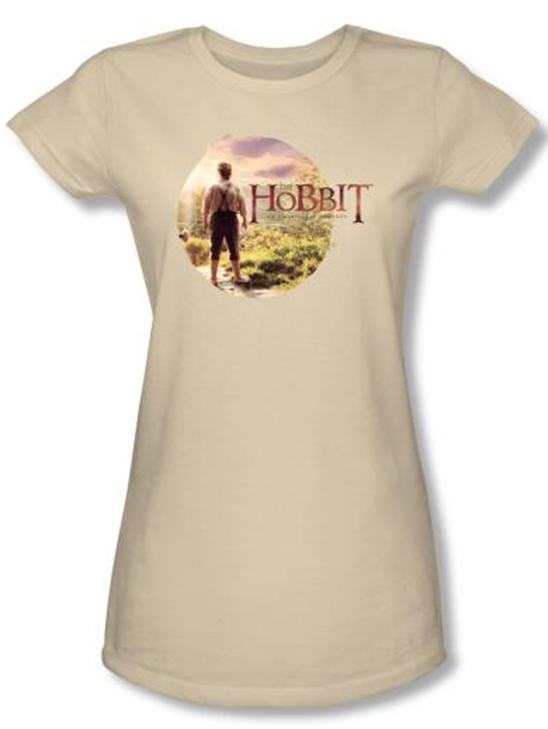 Hobbit Juniors Shirt Movie Unexpected Journey Loyalty Circle Cream Tee ...