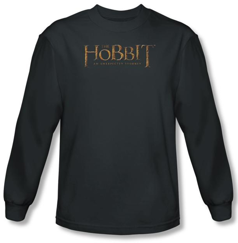 Hobbit Shirt Unexpected Journey Loyalty Logo Charcoal Long Sleeve Tee ...