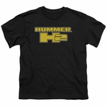 Hummer Shirt H2 Block Logo Black T-Shirt - Hummer H2 Block Logo Shirts