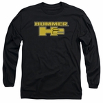Hummer Shirt H2 Block Logo Black T-Shirt - Hummer H2 Block Logo Shirts