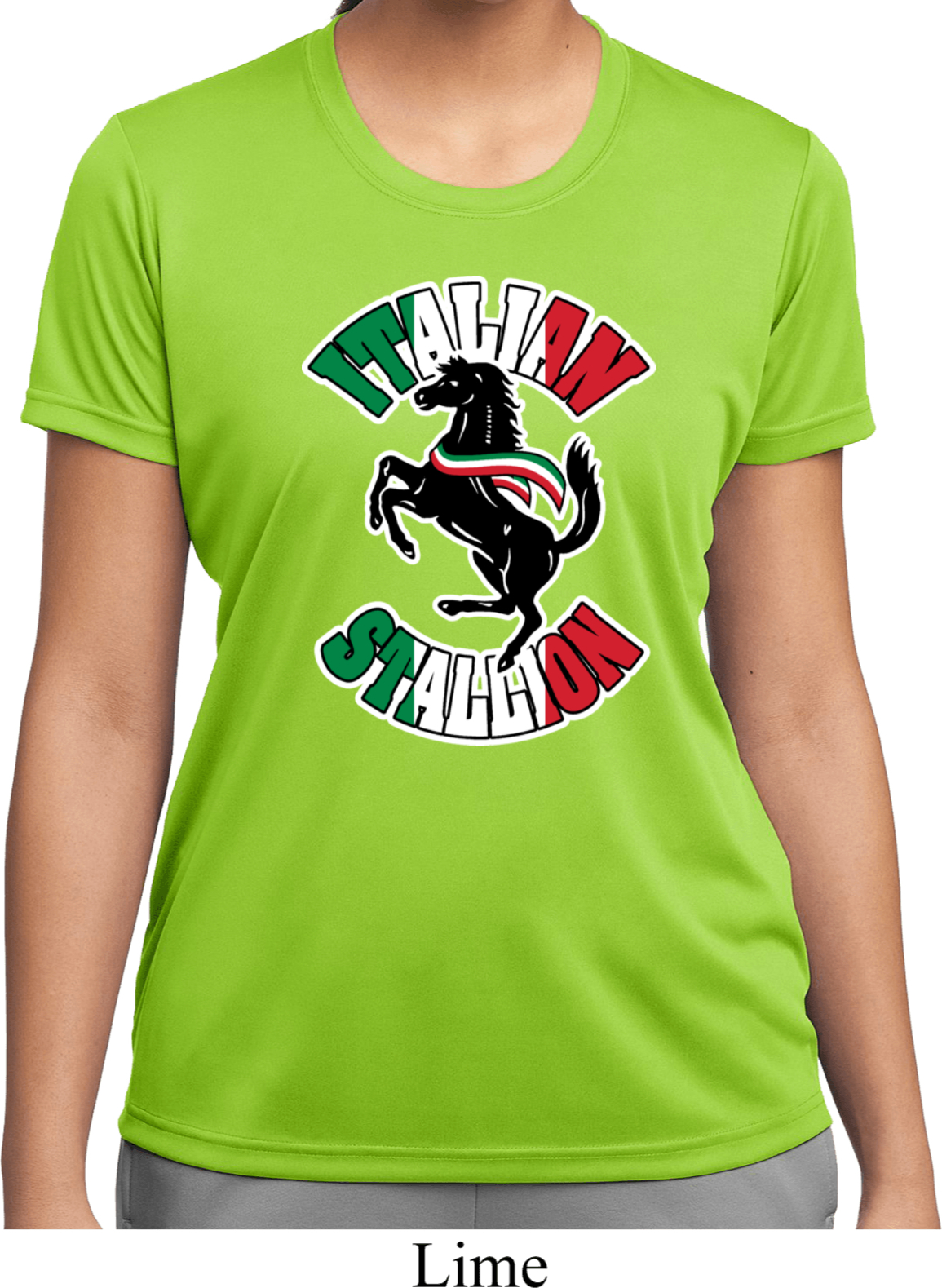 Italian Stallion Ladies Moisture Wicking Shirt - Italian Stallion ...