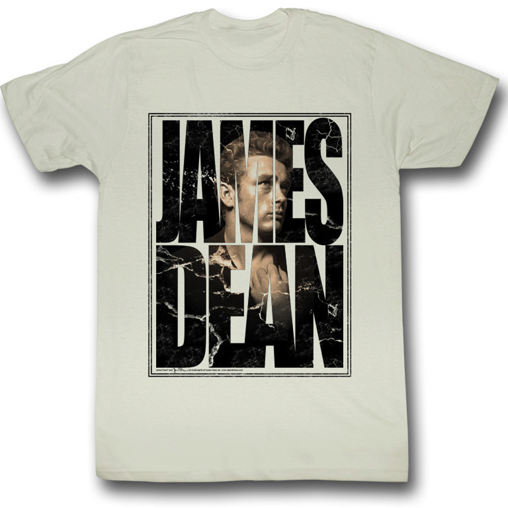 James Dean Shirt James Cracked Adult Dirty White Tee T-Shirt - James ...