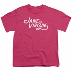 Jane The Virgin Juniors Shirt Logo Hot Pink Tee T-Shirt - Jane The ...