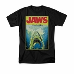 Jaws Shirt Tank Top Bright Black Tanktop - Jaws Bright Shirts