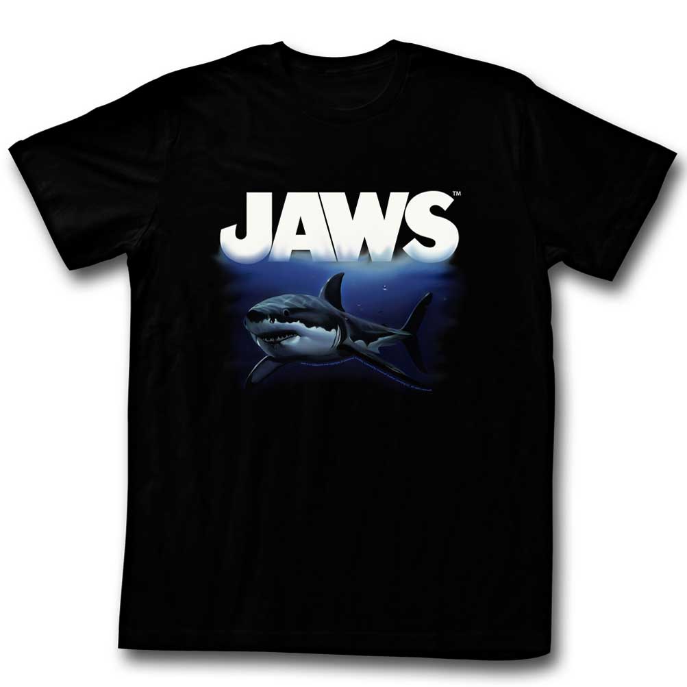 Jaws Shirt Deep Blue Black T-Shirt - Jaws Shirts
