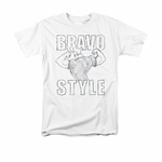 Johnny Bravo Shirt Long Sleeve Bravo Style White Tee T-Shirt - Johnny ...