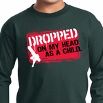 Kids Funny Hoodie Dropped On My Head Hoody - Dropped On My Head As A ...