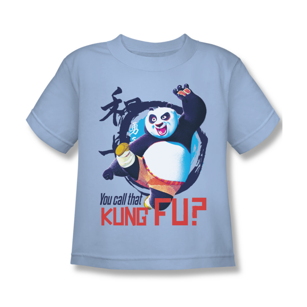 Kung Fu Panda Shirt Kids Kung Fu Light Blue Youth Tee T-Shirt - Kung Fu ...