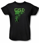 CSI Ladies T-shirt Investigate This Black Tee - CSI: Crime Scene ...