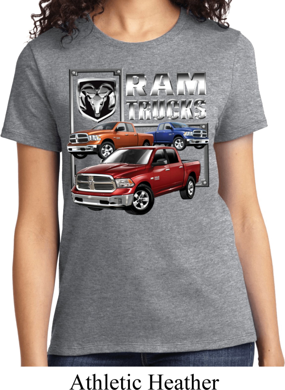 Ladies Dodge Shirt Ram Trucks Tee T-Shirt - Dodge Ram Trucks Ladies ...