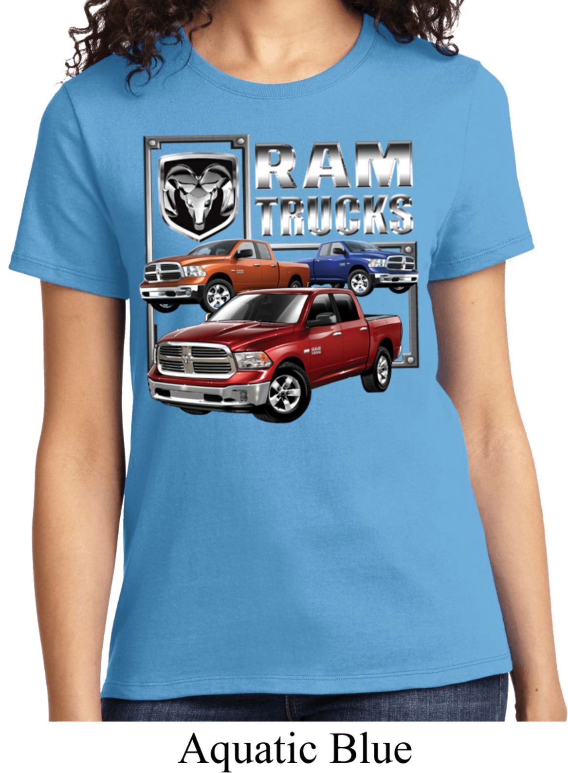 Ladies Dodge Shirt Ram Trucks Tee T-Shirt - Dodge Ram Trucks Ladies ...