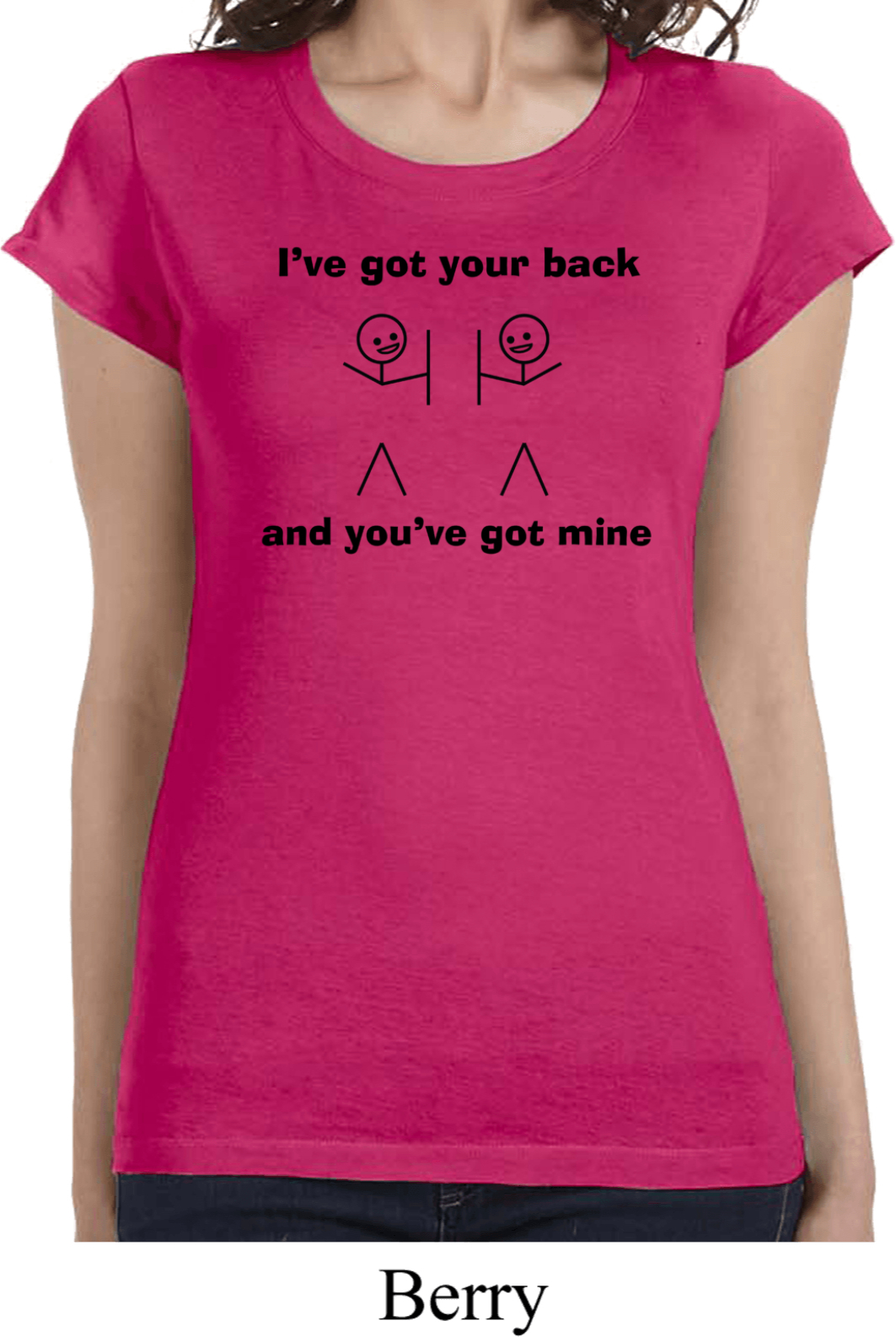 Ladies Funny Shirt I've Got Your Back Longer Length Tee T-Shirt - I've ...