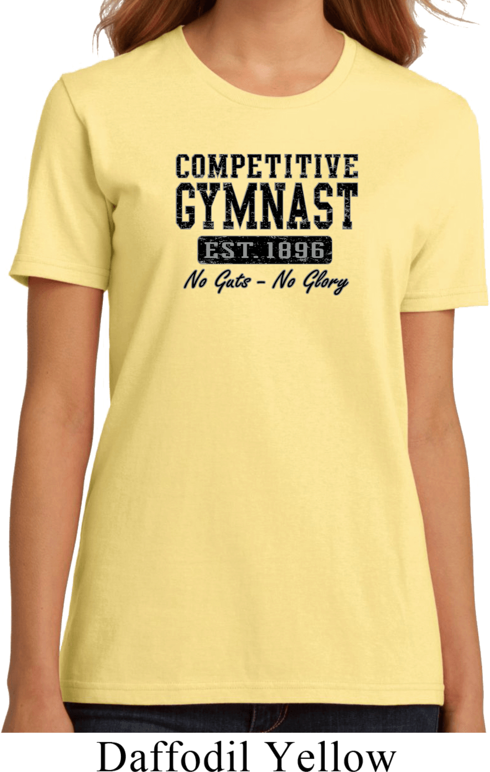 Ladies Gymnastics Shirt Competitive Gymnast Organic Tee T-Shirt ...