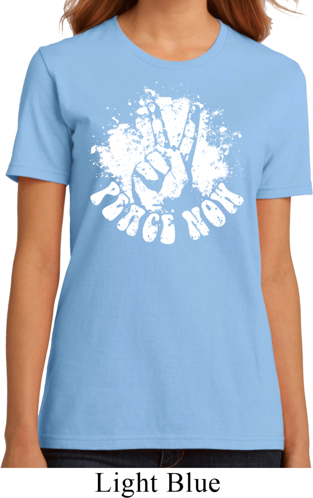 Ladies Peace Shirt Peace Now Organic Tee T-Shirt - Peace Now Ladies Shirts