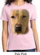 Ladies Yellow Lab Shirt Big Yellow Lab Face Tee T-Shirt - Big Yellow ...