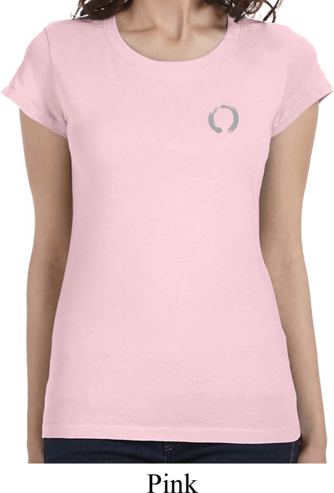 Ladies Yoga Shirt Enso Pocket Print Longer Length Tee T-Shirt - Enso ...