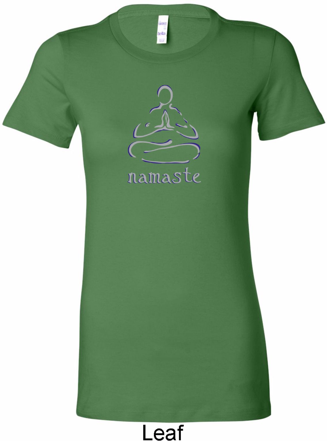 Ladies Yoga Shirt Namaste Lotus Pose Longer Length Tee T-Shirt ...