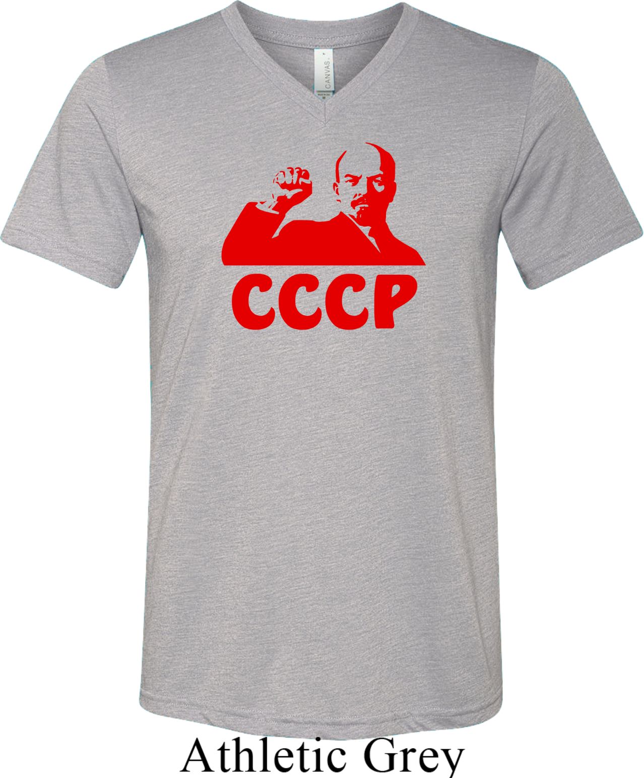 Lenin CCCP Mens Tri Blend V-neck Shirt - Lenin CCCP Mens Shirts