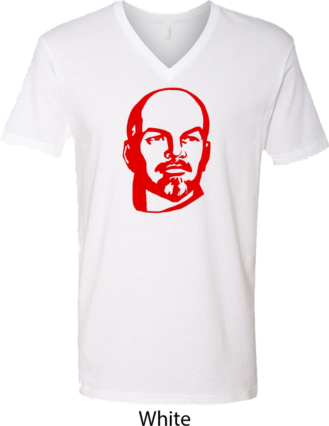 Lenin Profile Mens V-Neck Shirt - Lenin Profile Mens Shirts